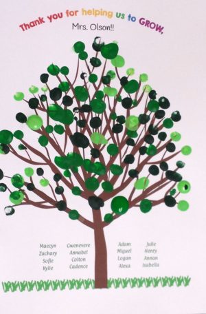 Fingerprint Tree - A Touching gift idea! - Made In A Pinch