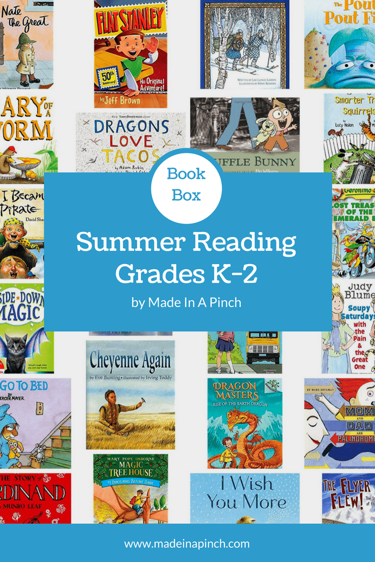 MIAP Book Box- K-2nd grade Summer reading list - Made In A Pinch