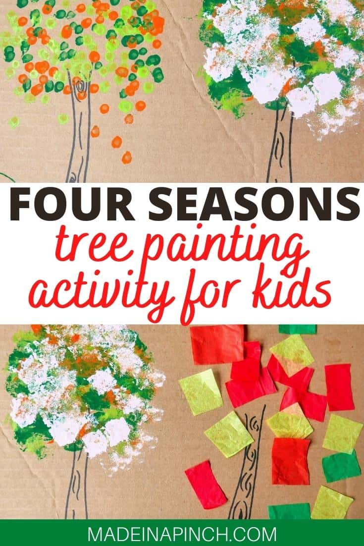 Easy Four Seasons Tree Craft for Kids - Made In A Pinch