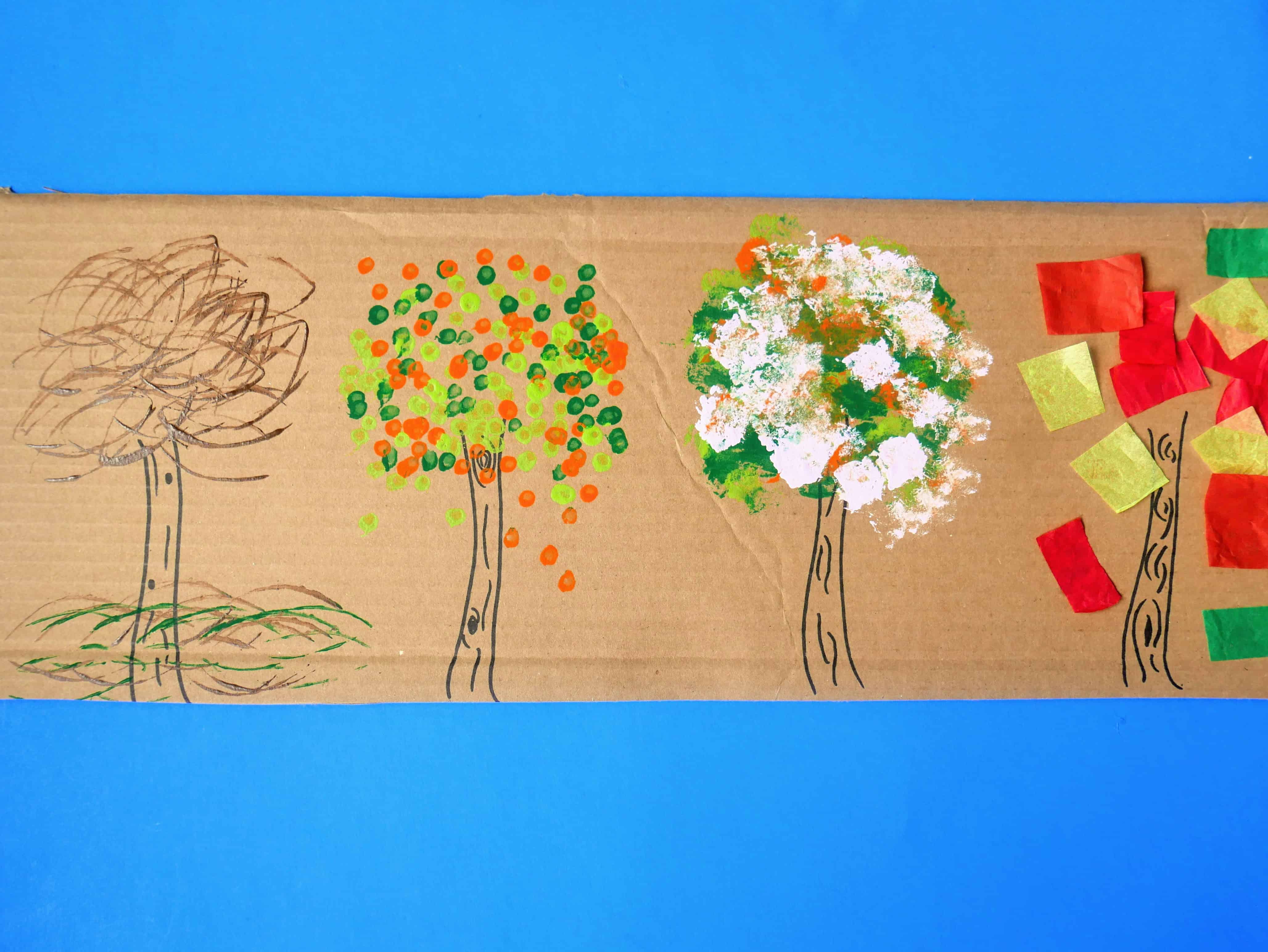 Easy Four Seasons Tree Craft for Kids - Made In A Pinch