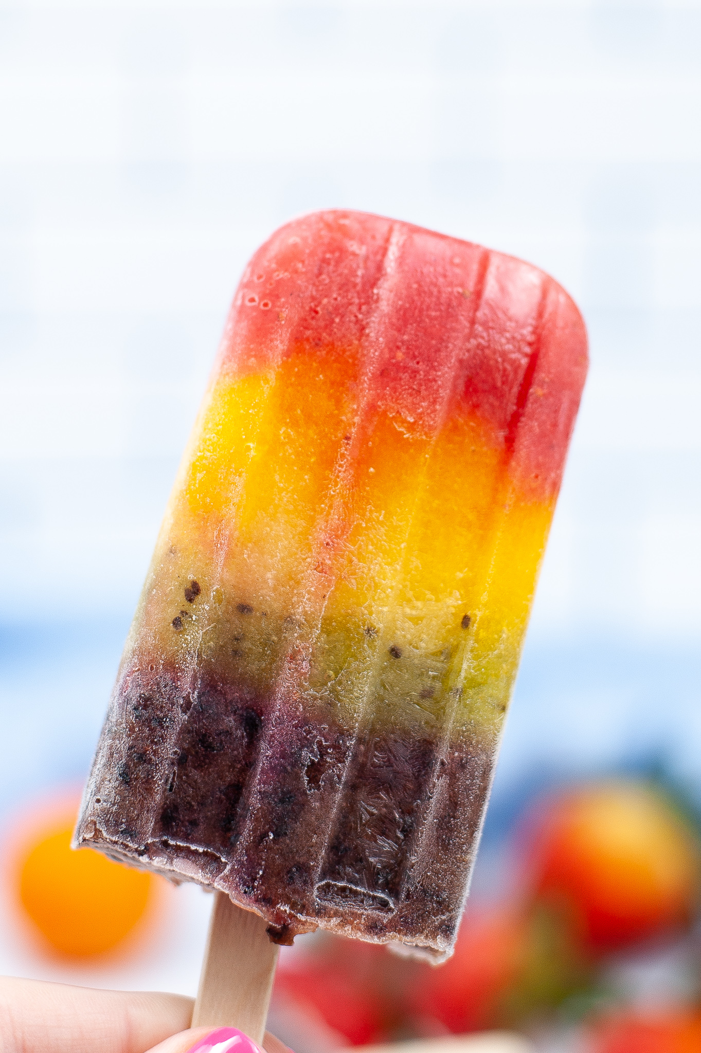 The BEST Fruity Cocomelon Rainbow Popsicles - Made In A Pinch