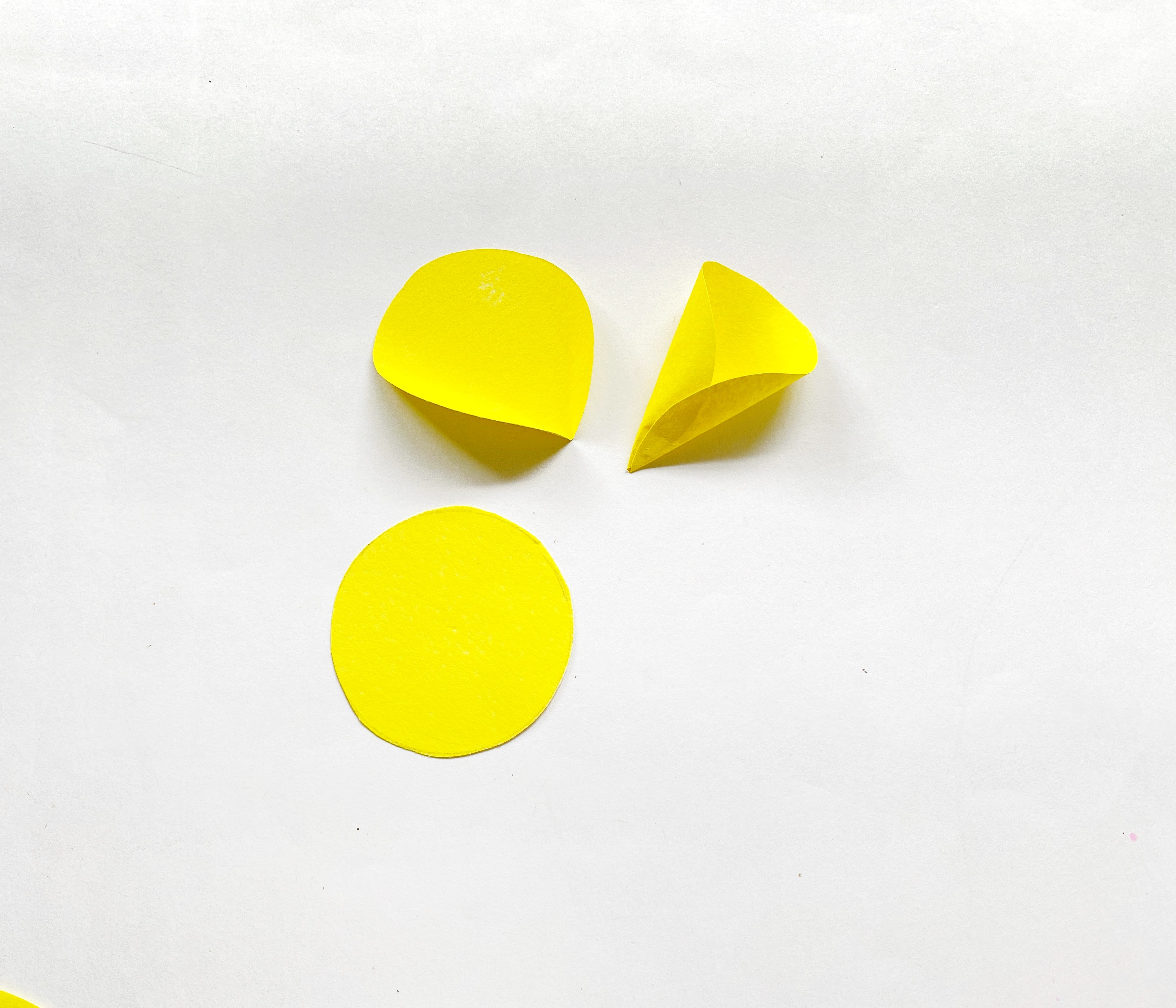 Folded Paper Sunflower Craft For Kids - Made In A Pinch