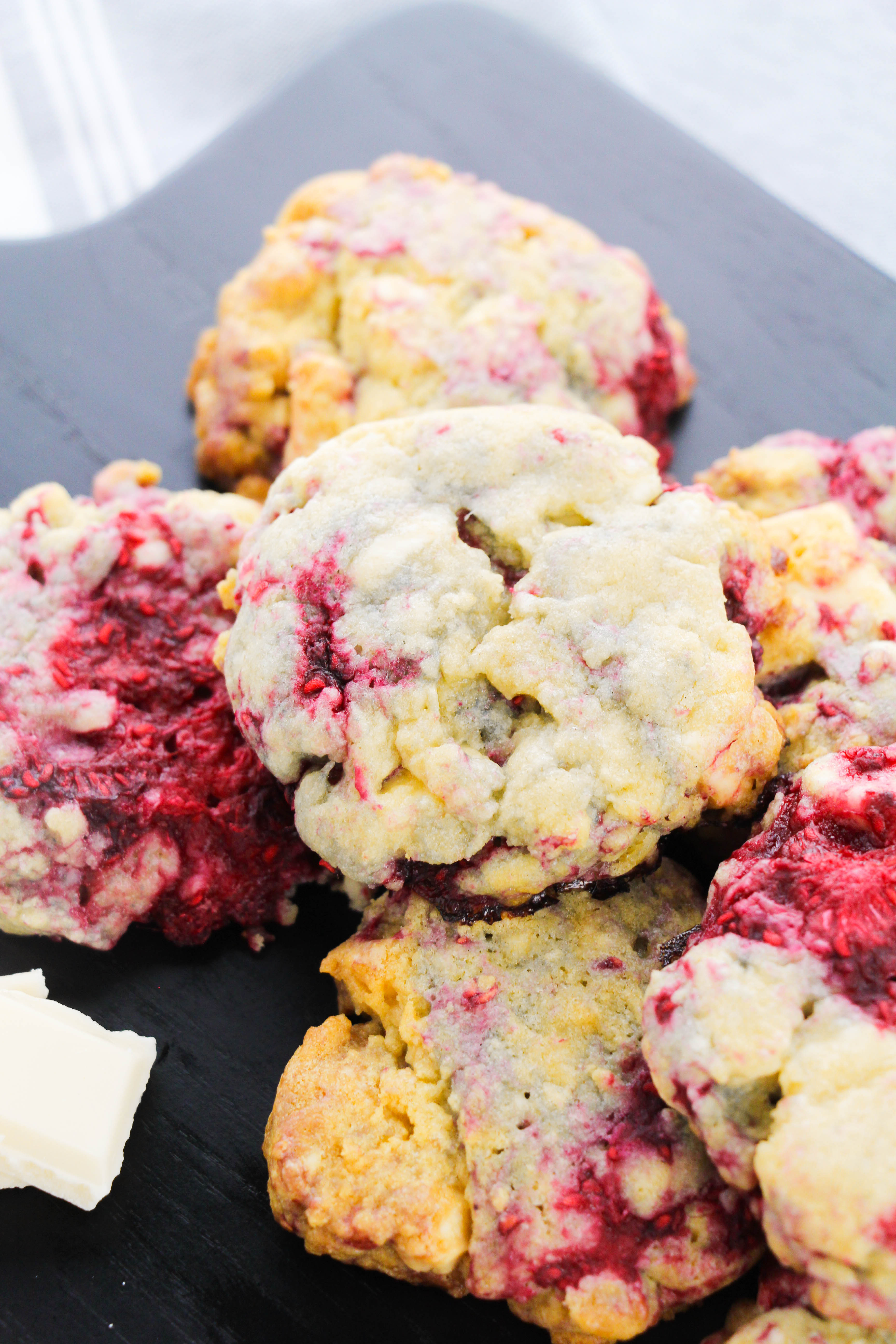 Easy White Chocolate Raspberry Cookies Recipe - Made In A Pinch