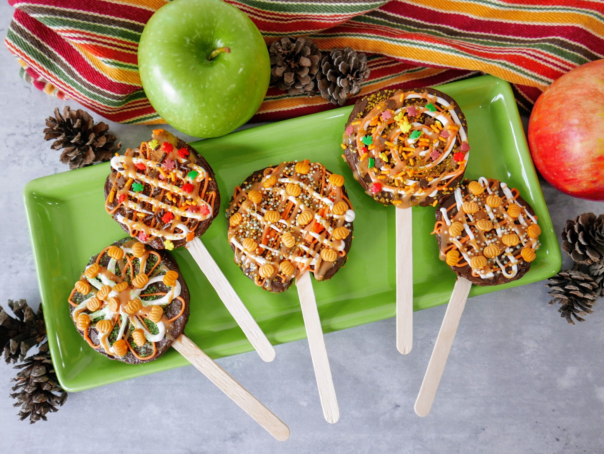 Easy Chocolate Caramel Apple Pops (Like Candy!) - Made In A Pinch