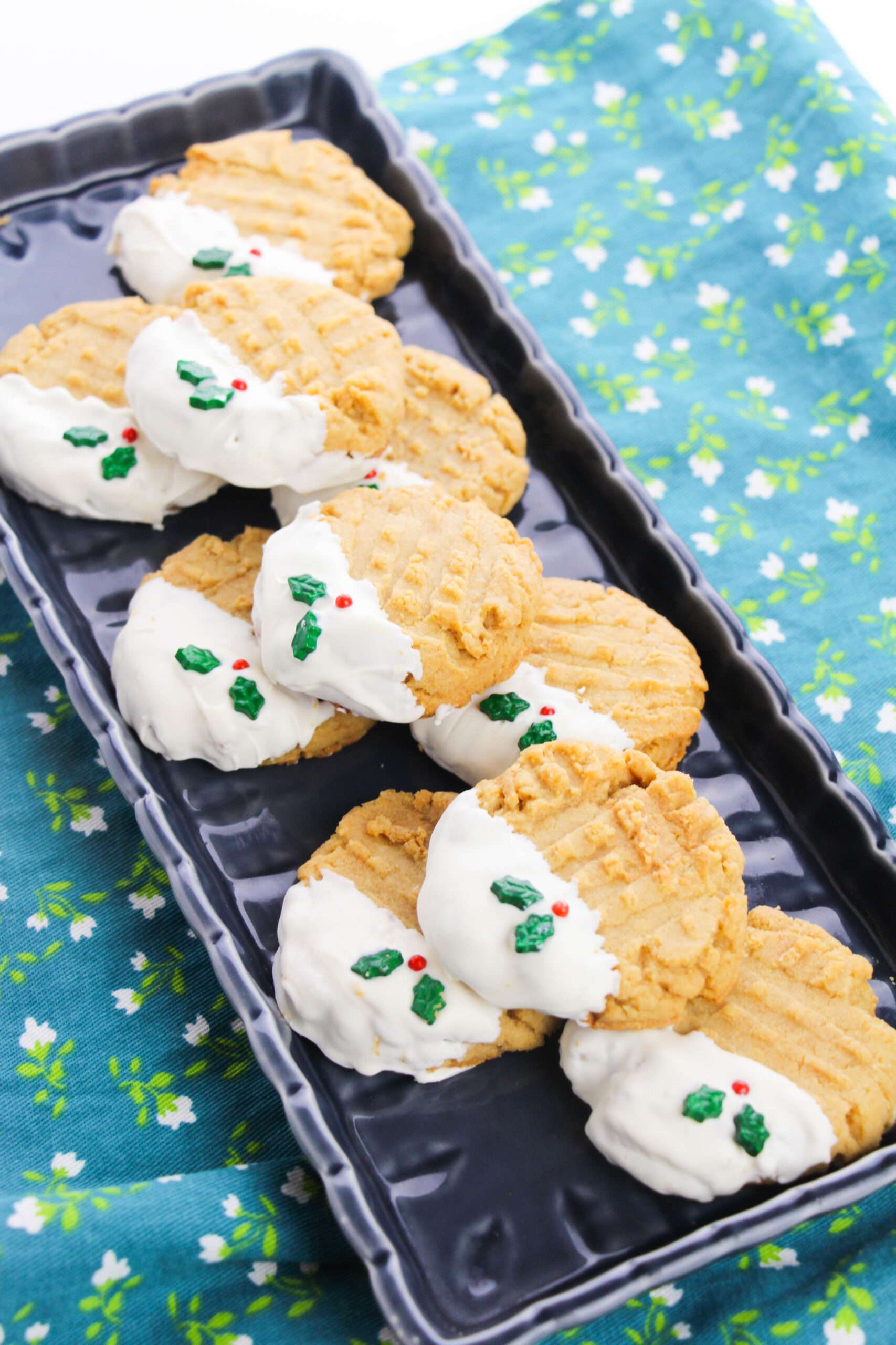 Christmas Peanut Butter Cookies - Made In A Pinch