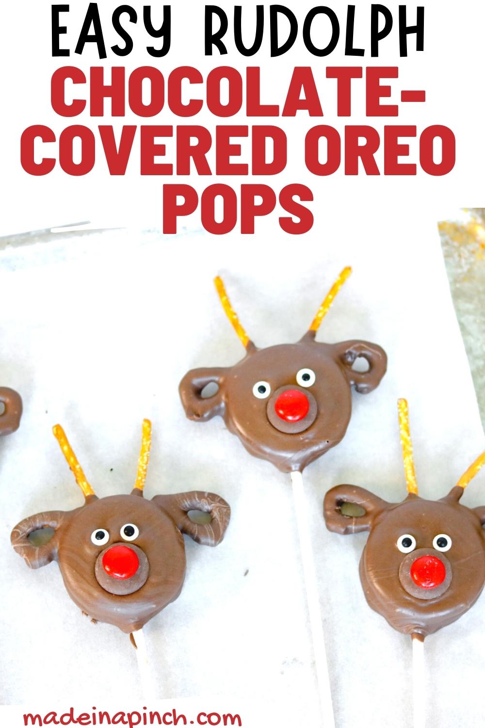 Reindeer Oreo Pops - Made In A Pinch