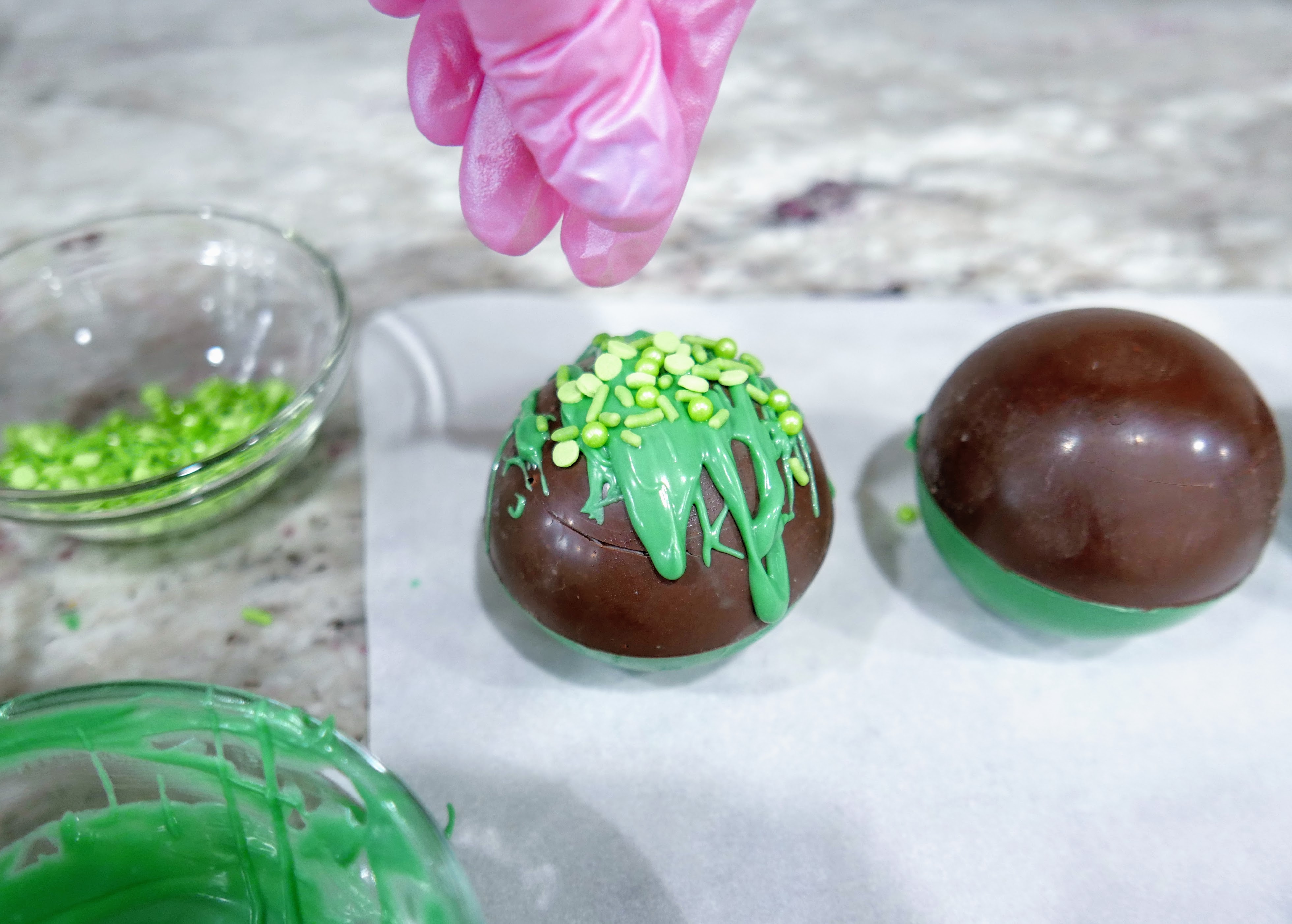 Andes Mint Hot Chocolate Bombs - Made In A Pinch