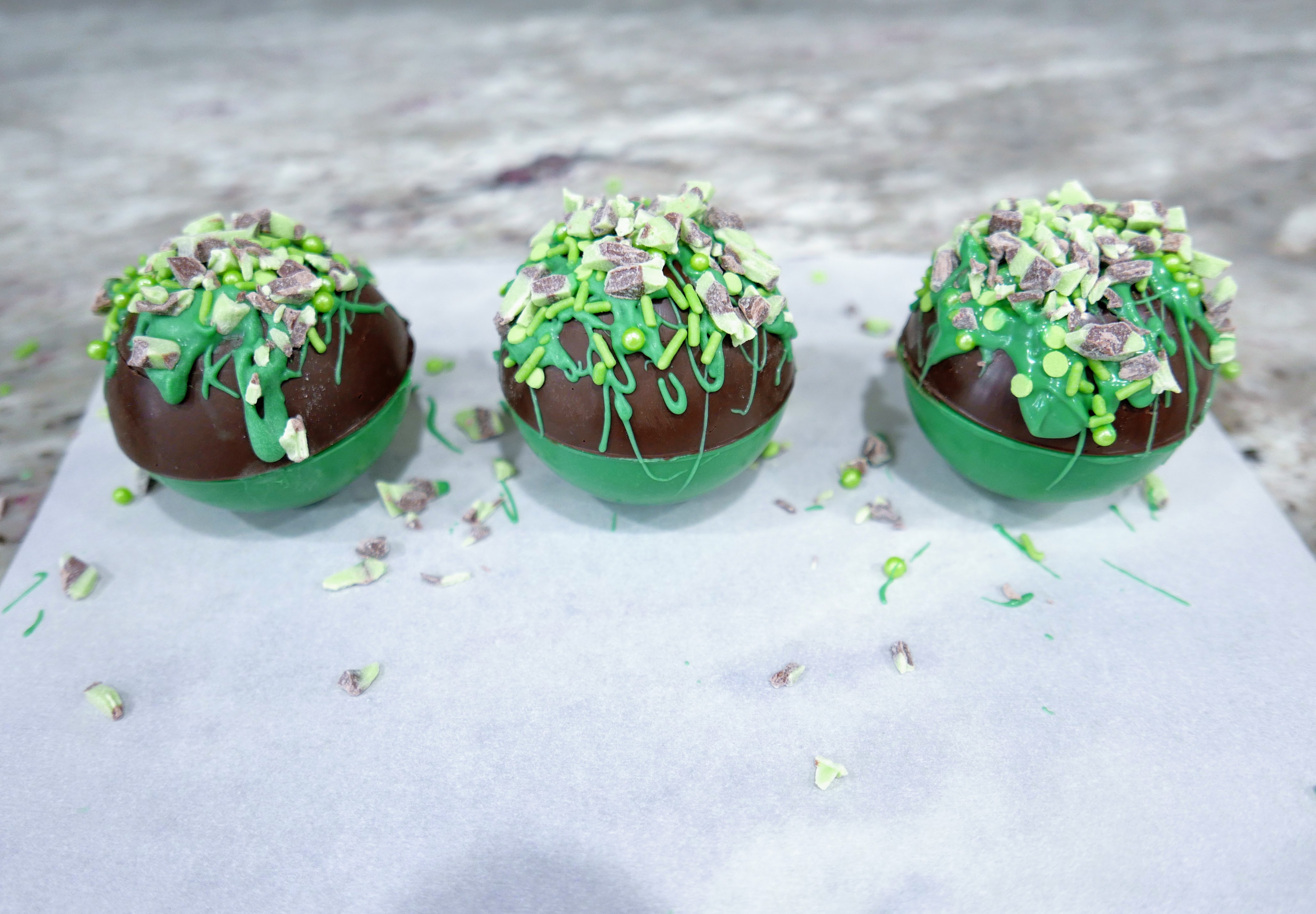 Andes Mint Hot Chocolate Bombs - Made In A Pinch