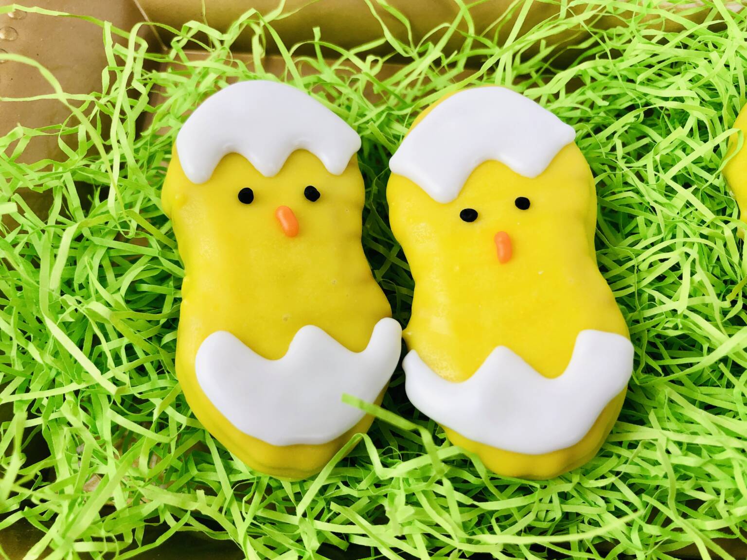 Nutter Butter Easter Chick Cookies - Made In A Pinch