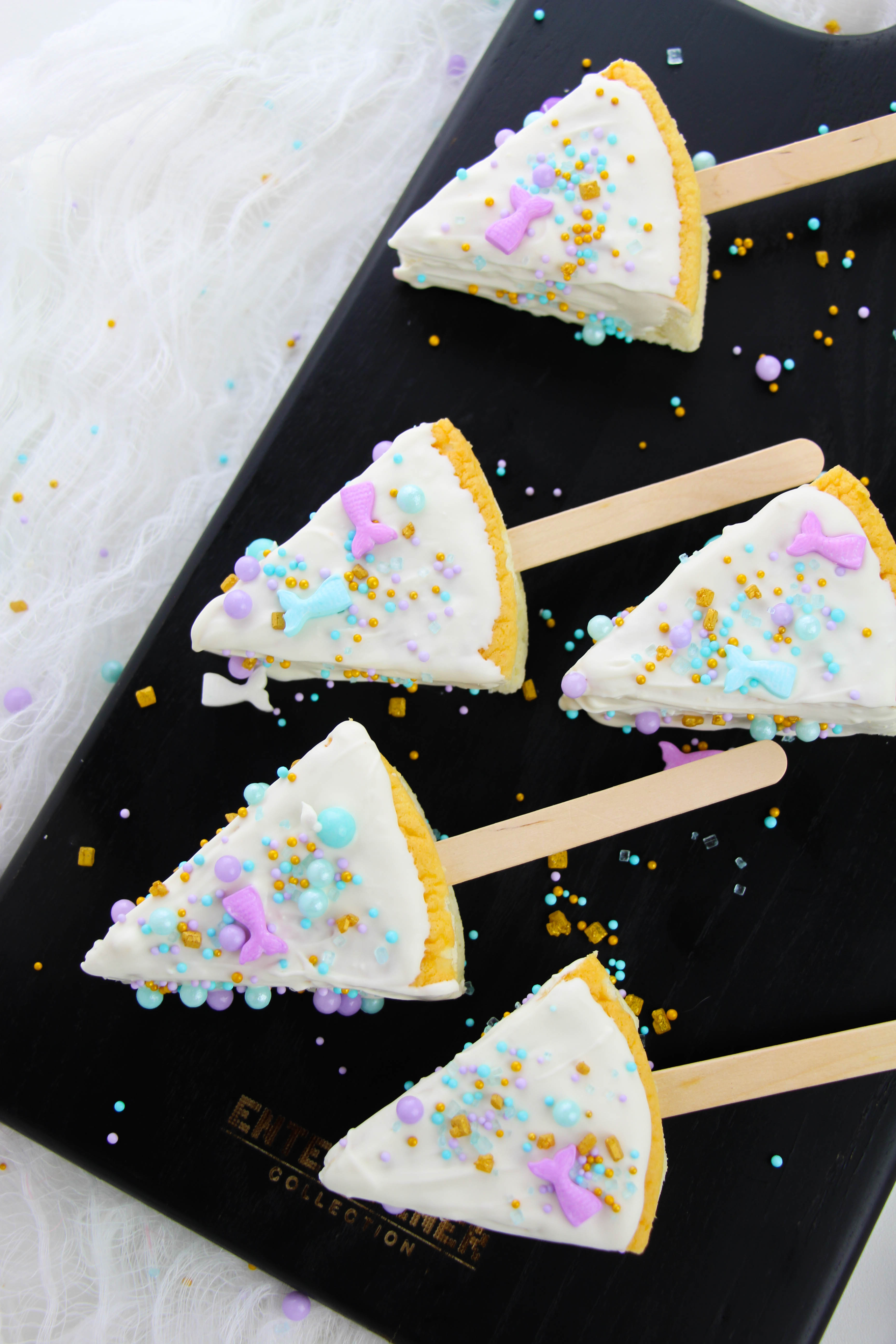 Mermaid Cheesecake Pops - Made In A Pinch