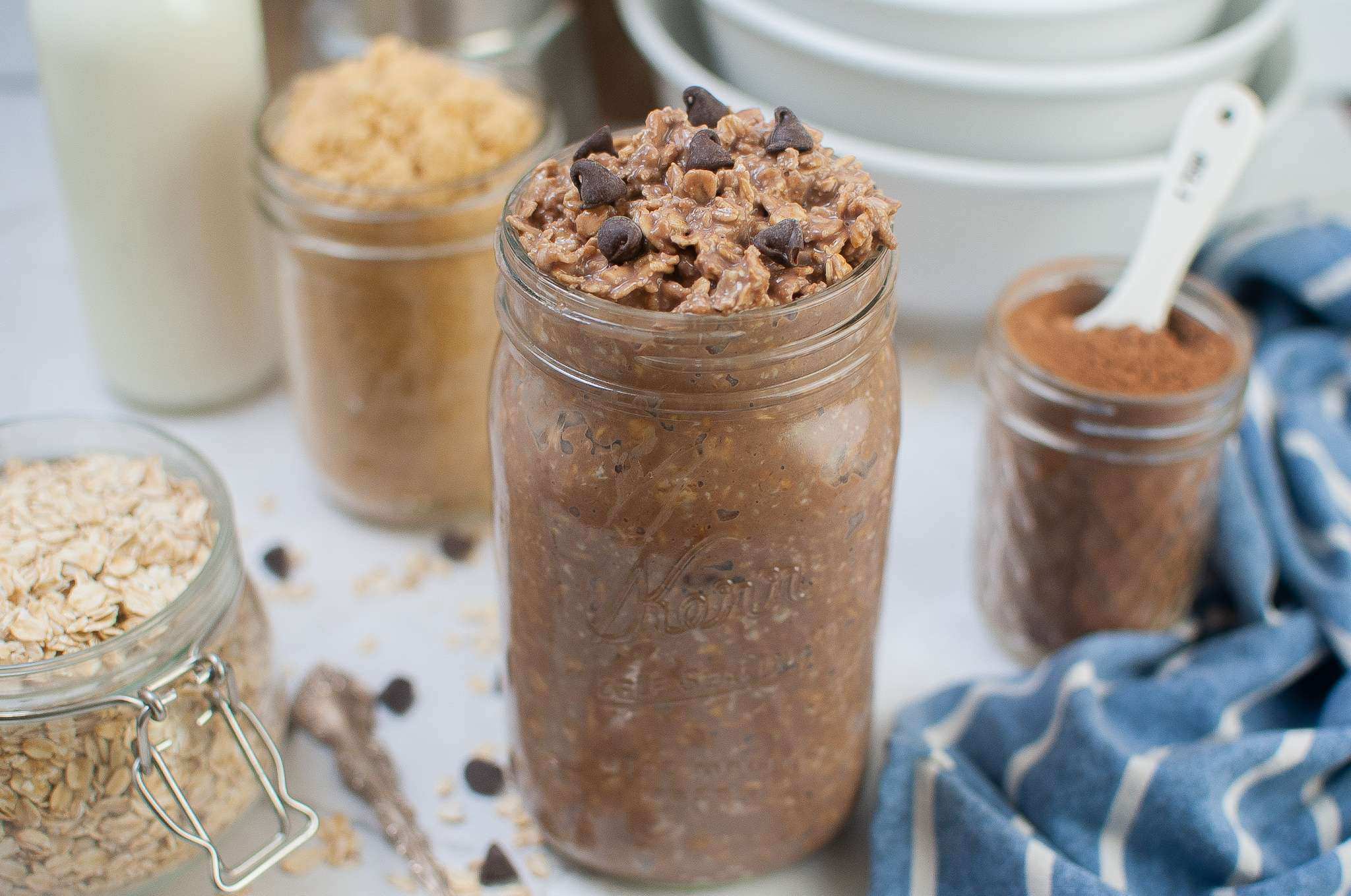 Chocolate Overnight Oats - Made In A Pinch