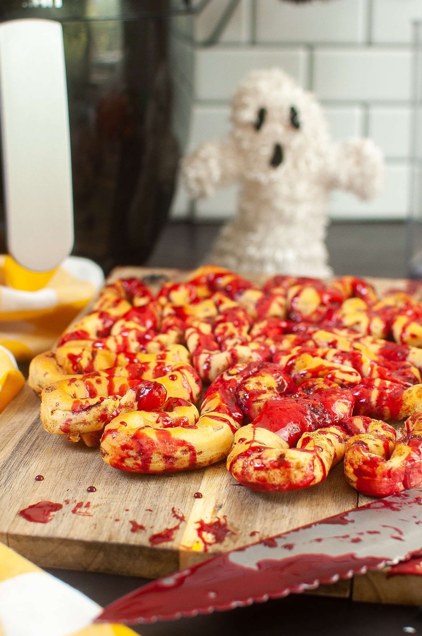 Zombie Guts Cinnamon Rolls (a.k.a., Cinnamon Roll Guts) - Made In A Pinch