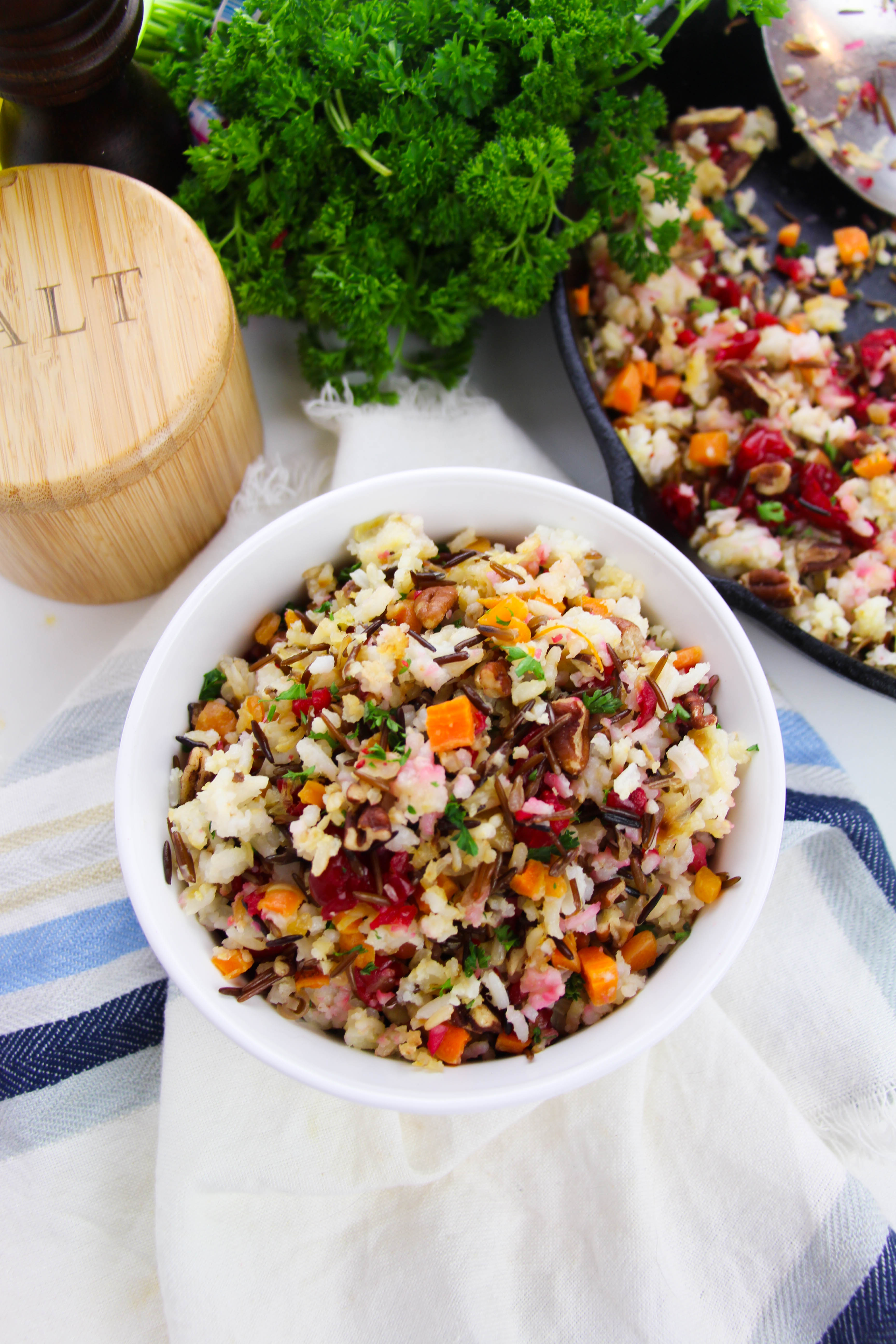 Easy Wild Rice Pilaf With Cranberries and Pecans - Made In A Pinch