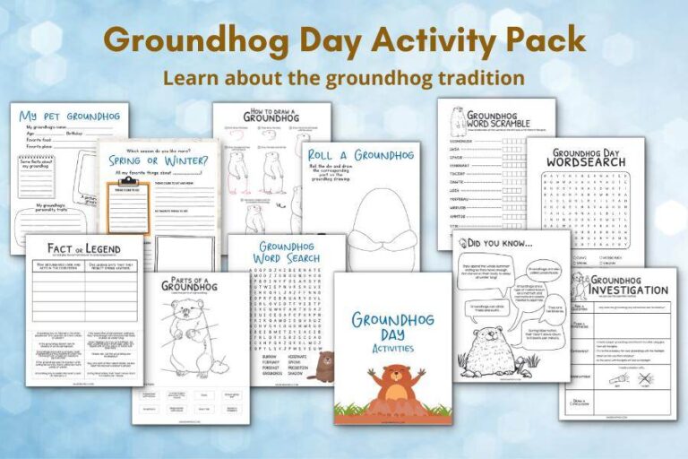 Printable Groundhog Day Activities - Made In A Pinch