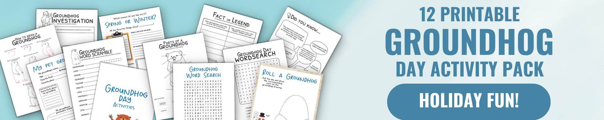 Printable Groundhog Day Activities - Made In A Pinch