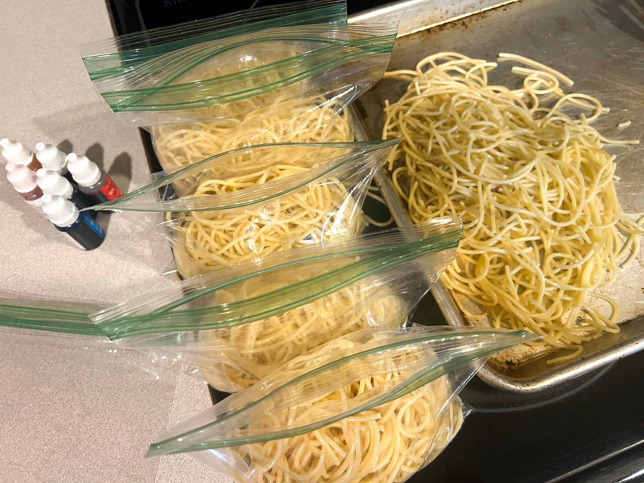 DIY Rainbow Spaghetti process6 - Made In A Pinch