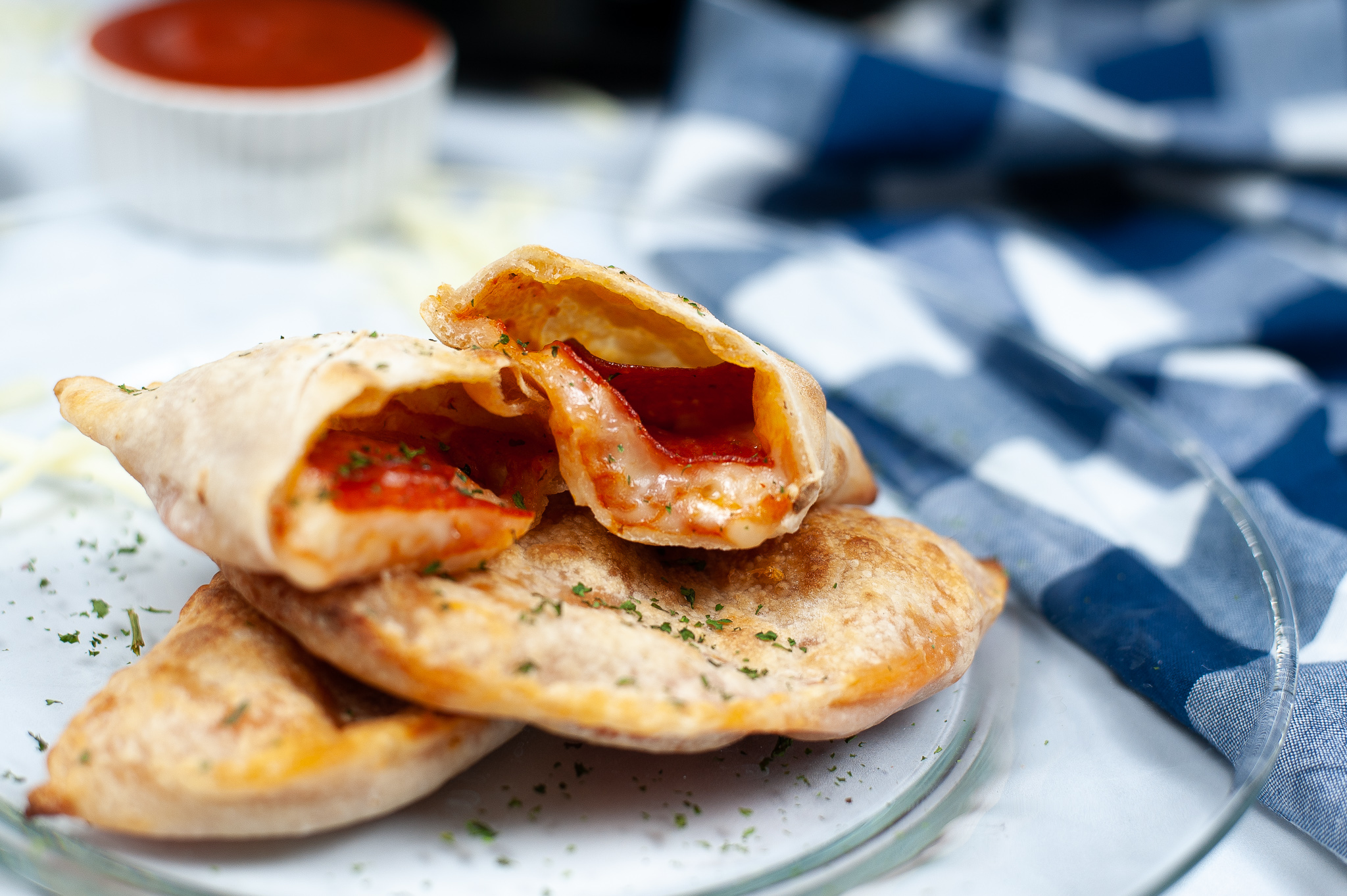 Easy Air Fryer Calzone - Made In A Pinch