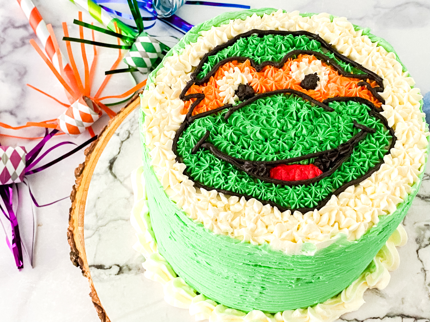 Teenage Mutant Ninja Turtle Cake Decorating Tutorial - Made In A Pinch