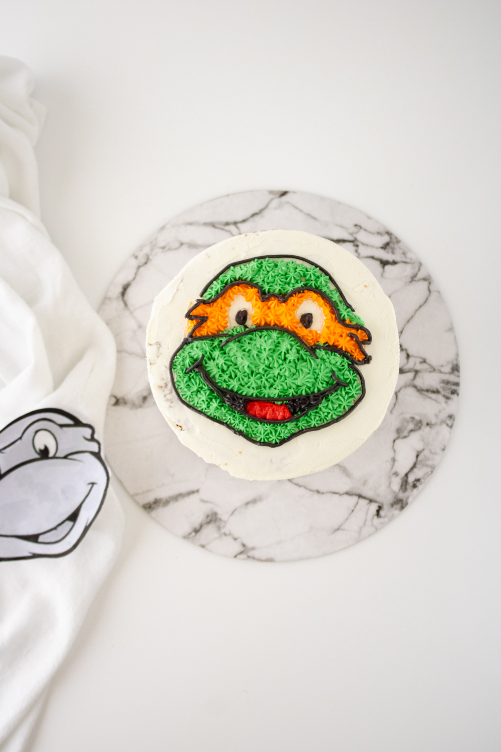 Teenage Mutant Ninja Turtle Cake Decorating Tutorial - Made In A Pinch