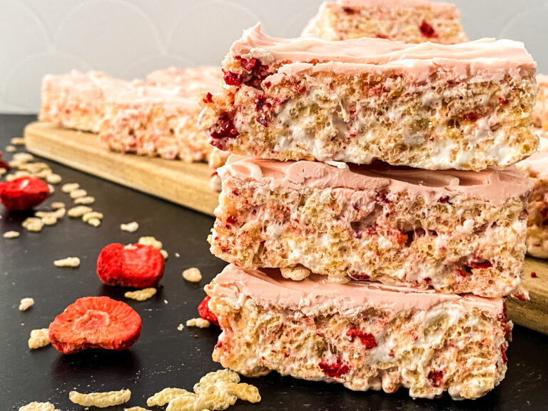 Strawberry Rice Krispie Treats - Made In A Pinch