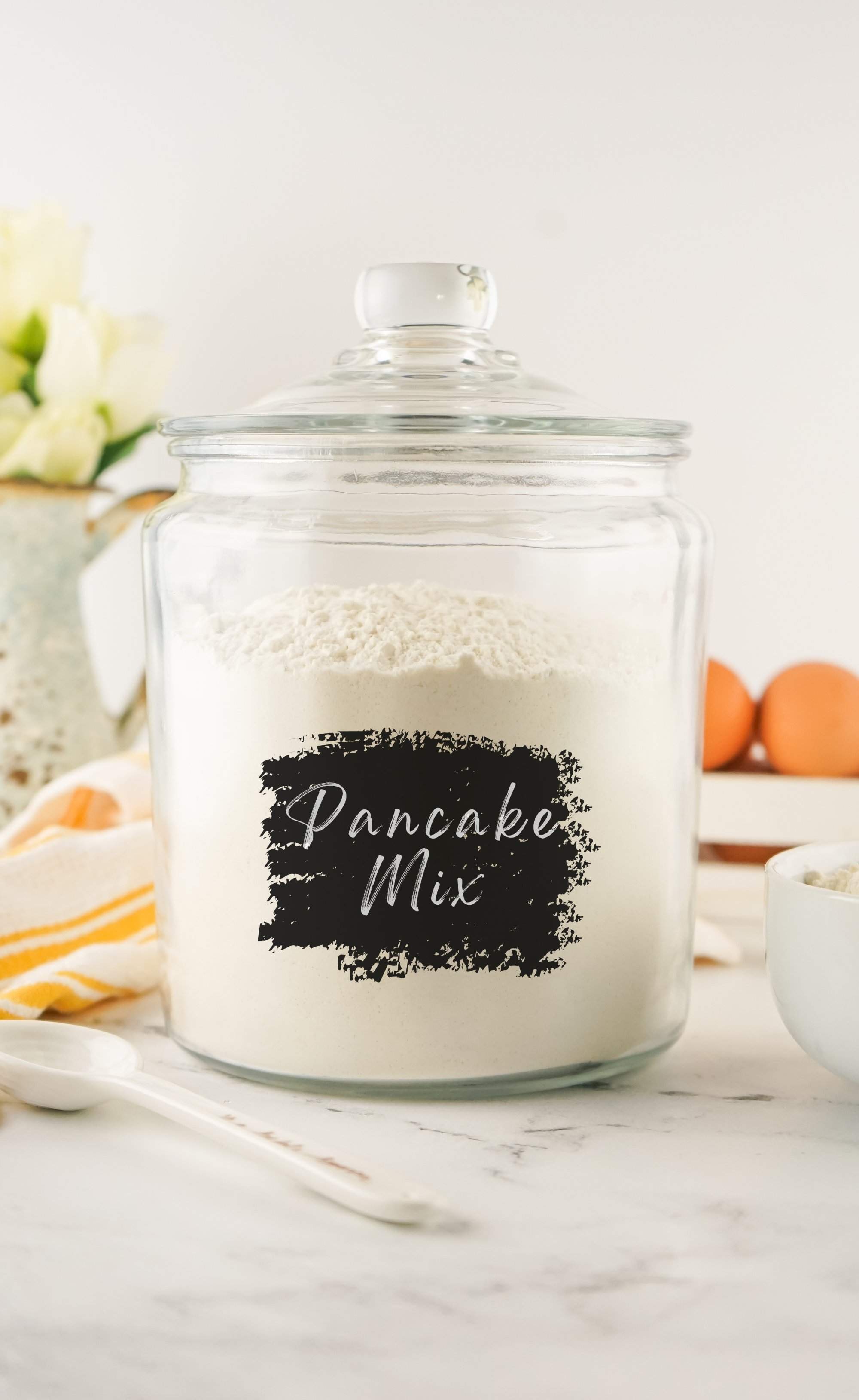 Bulk Homemade Pancake Mix: Easy DIY Fluffy Pancakes - Made In A Pinch
