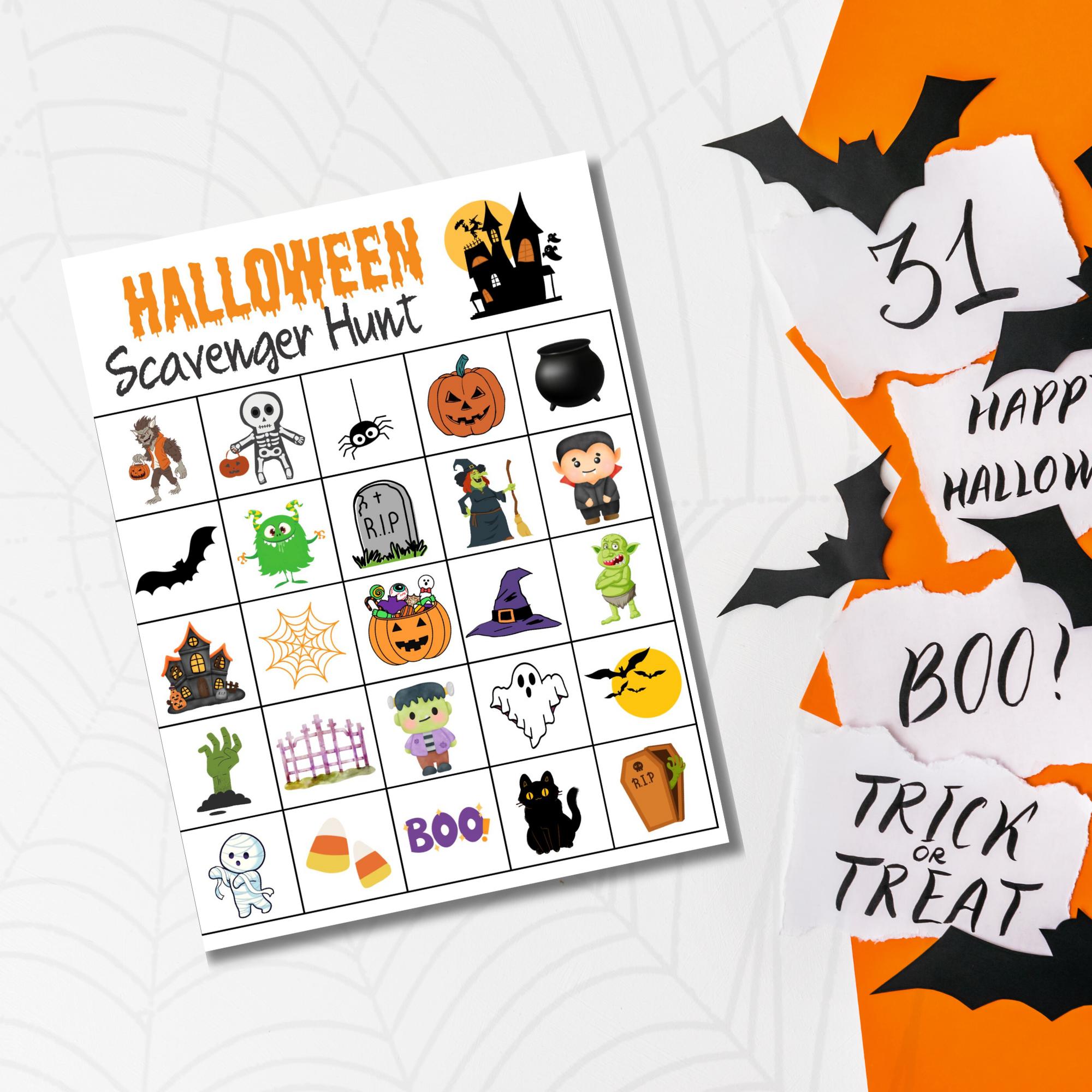 Halloween Scavenger Hunt Printable: Free Spooky Fun - Made In A Pinch