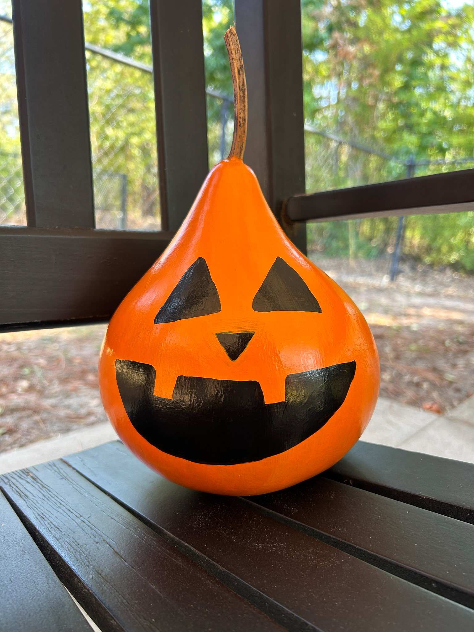 Gourd Jack O Lantern Painting Craft: Fun DIY Decorations - Made In A Pinch