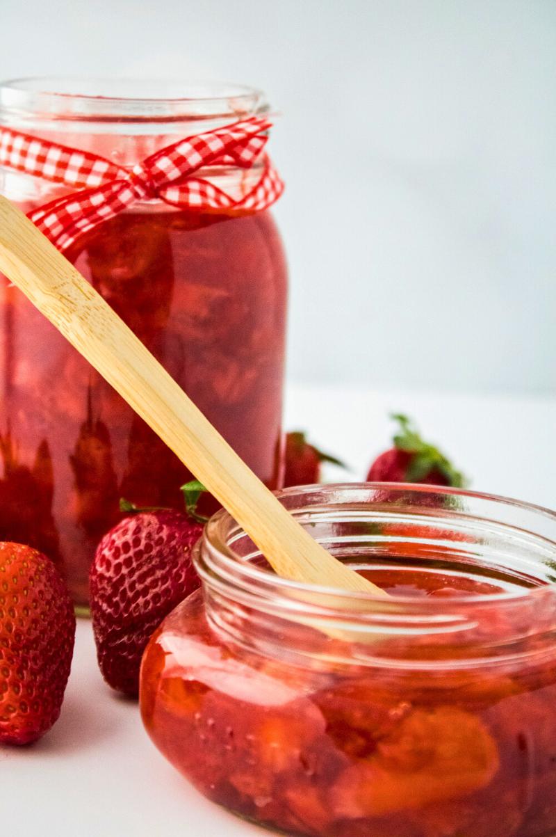 Easy Homemade Strawberry Preserves Recipe (No Pectin) - Made In A Pinch